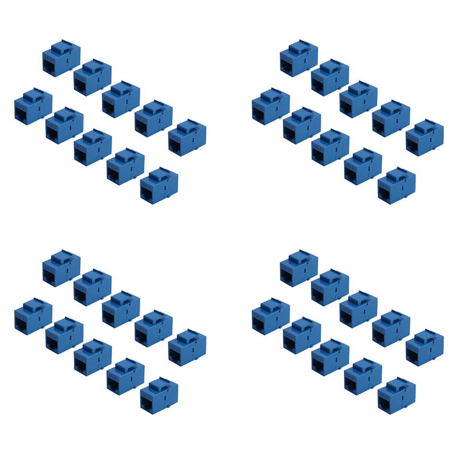 40Pcs RJ45 Connector Cat6 Extension Coupler Ethernet Network LAN 6 ...