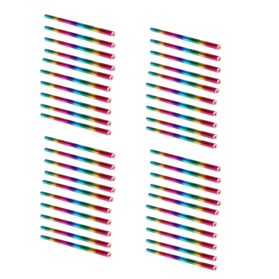 40Pcs Rainbow Colored Pencil 4 in 1 Coloring Pencil Multicolored ...