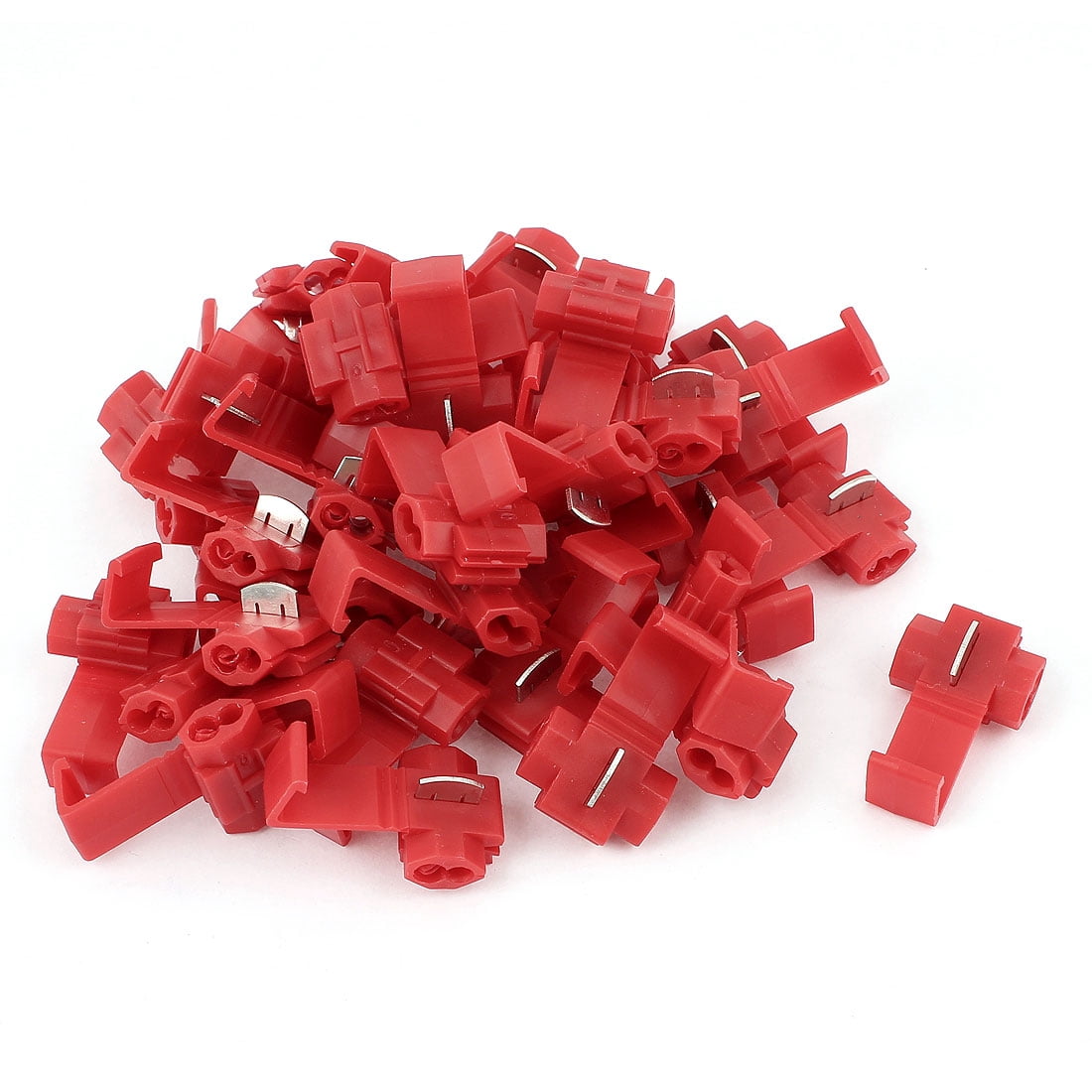 40Pcs Red Snap Lock 10-12AWG Gauge Cable Wire Quick Splice Connectors ...