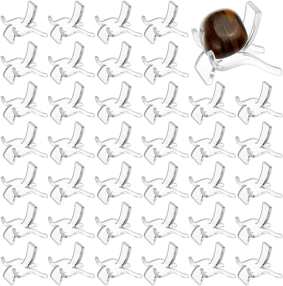 40Pcs Rock Display Stand Small Acrylic Display Holder Stands Easels ...