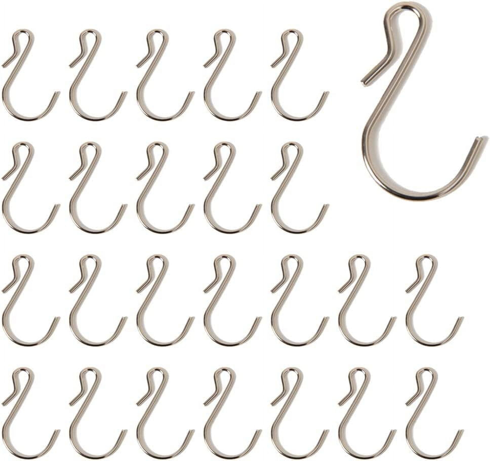 40Pcs S Hooks Stainless Steel S Shaped Metal Hooks Connectors Heavy ...