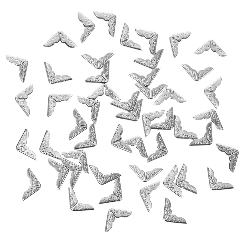 40Pcs Scrapbook Corners Metal Photo Album Corners Book Page Corner ...