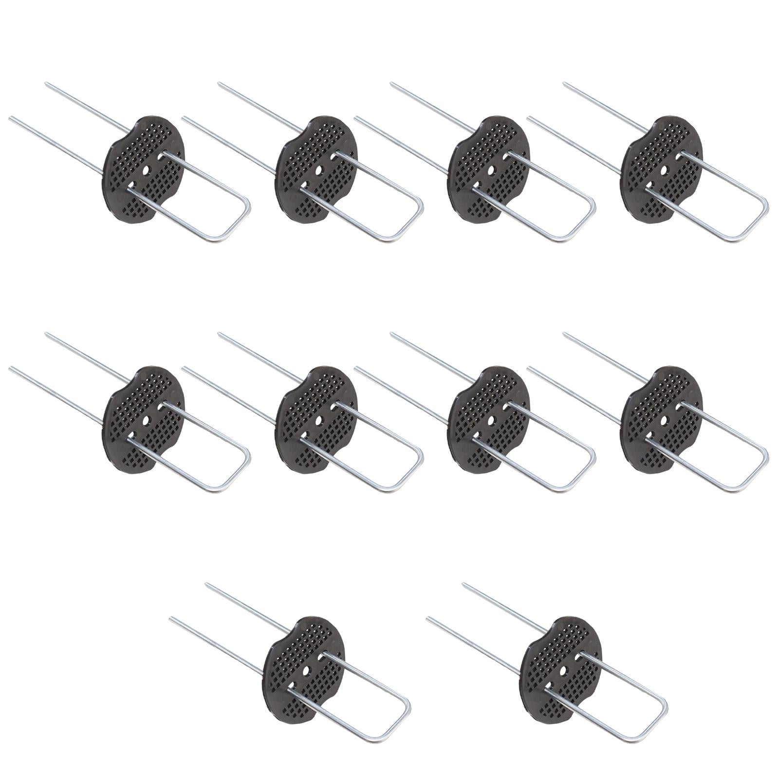 40Pcs/Set Landscape Staples Lawn Pegs with Gaskets for Netting Ground ...