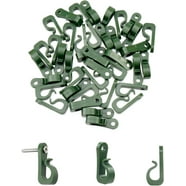 Outdoor Christmas Light Hanger Metal Hook - Wire Holder Decoration (50 ...