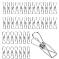 40 Pcs Silver 2 inch Hollow Out Metal Clothespins, Multifunctional Wire ...