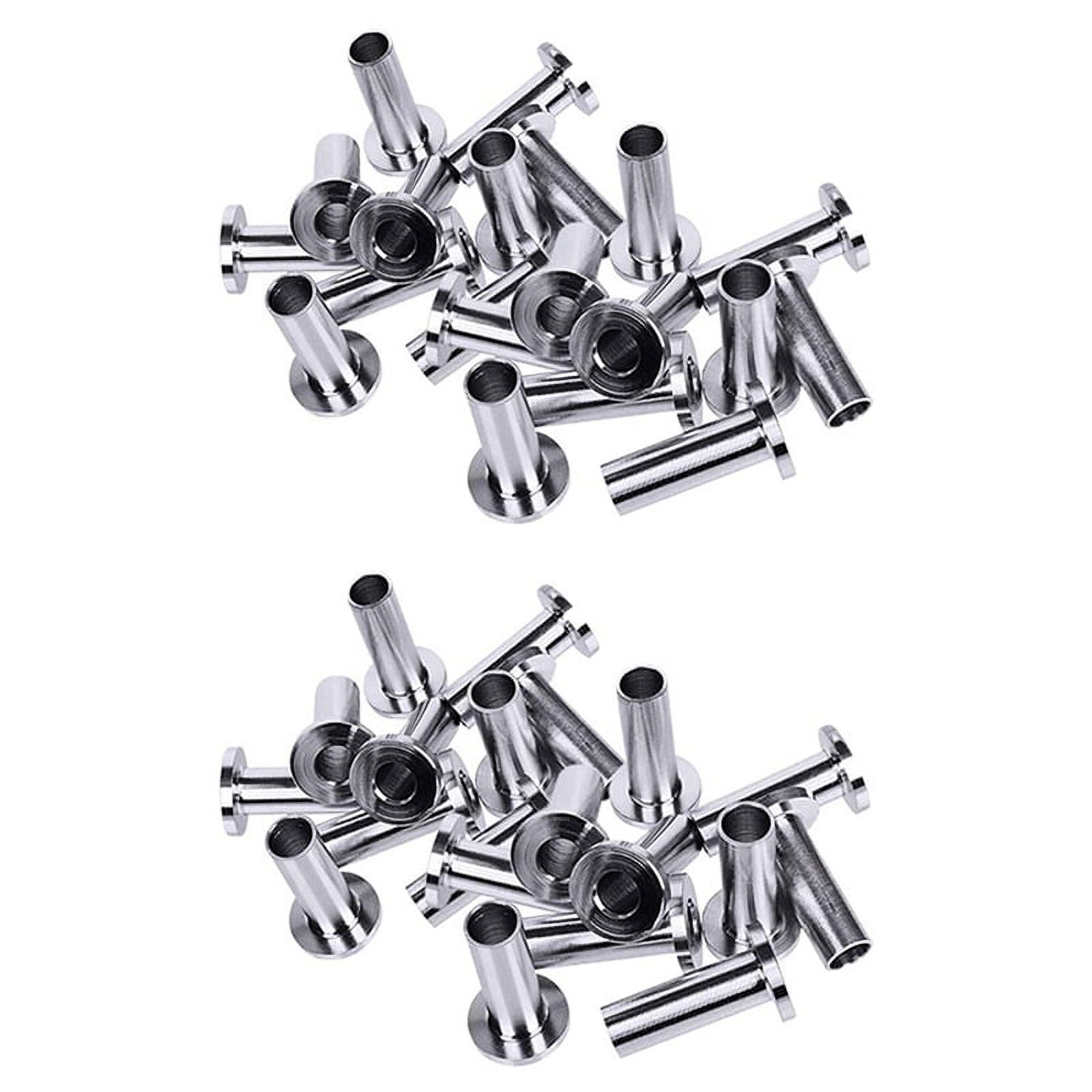 40Pcs Stainless Steel Protector Sleeves Protective Sleeves Grommet Kit ...