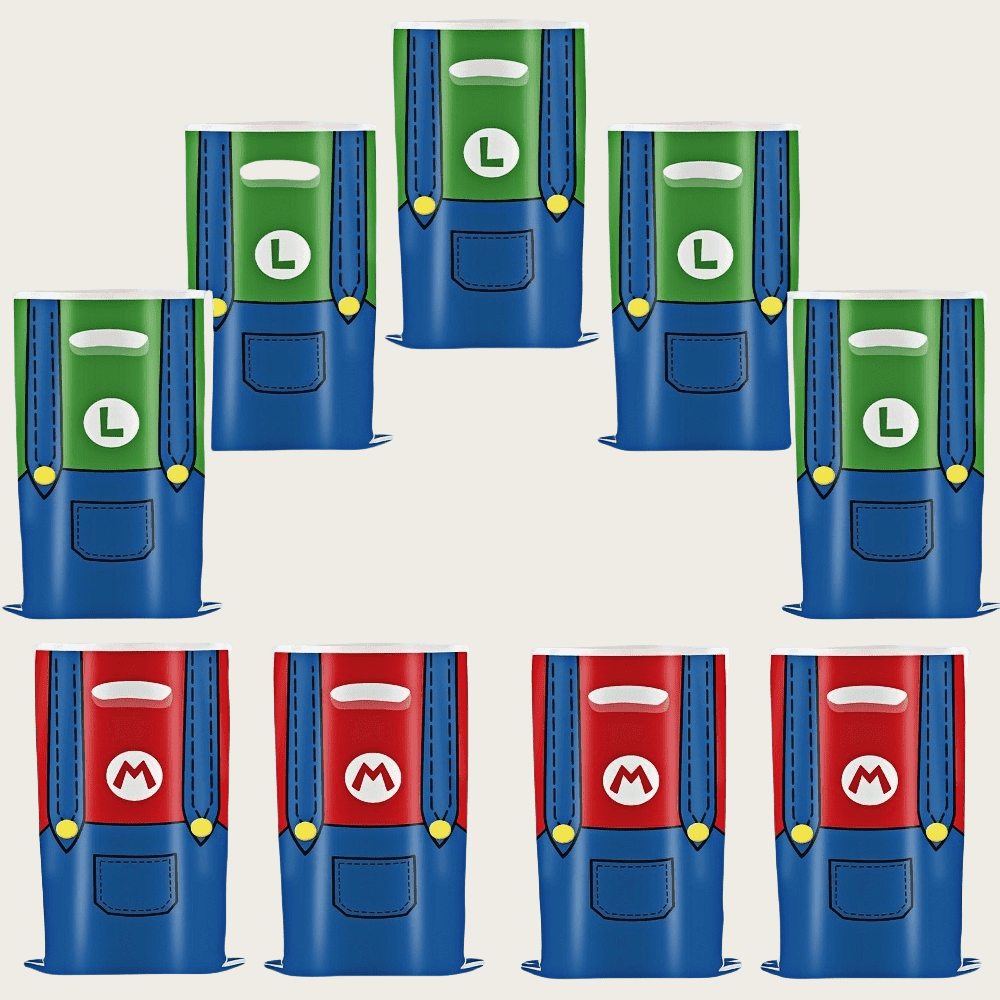 40Pcs Super Mario Bros Anime Cartoon Party Favor Gift Bags with Handle ...