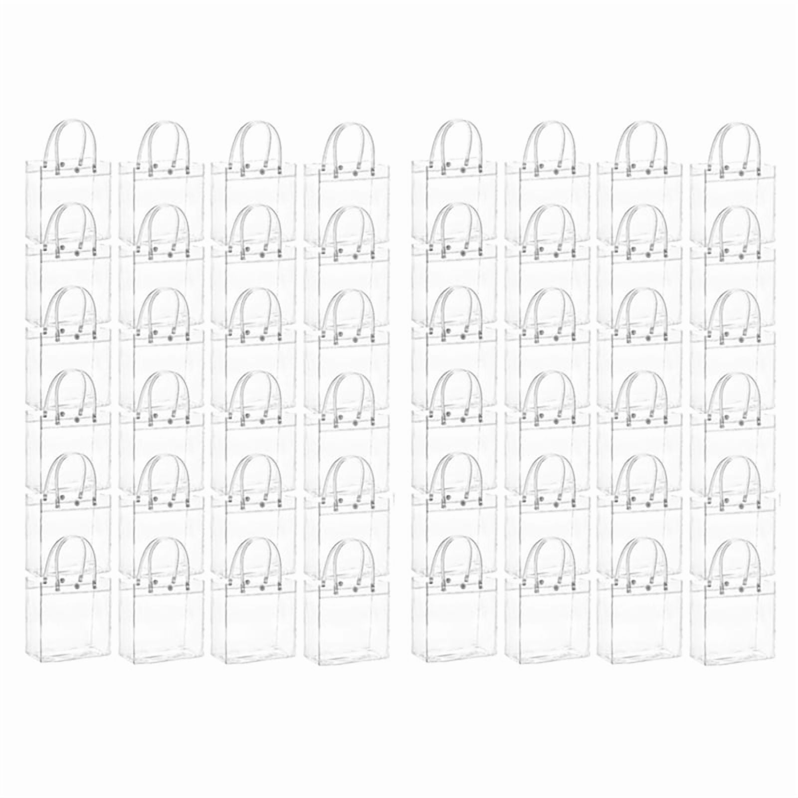 40Pcs Transparent Gift Bag with Handle Wedding Candy Gift Packaging ...