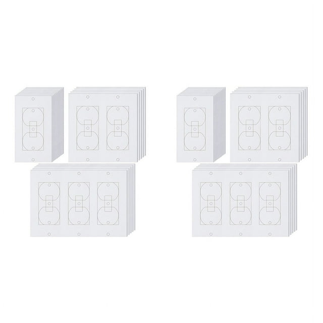 40Pcs Wall Insulation Outlet Insulators Sealers,Electrical Outlet ...