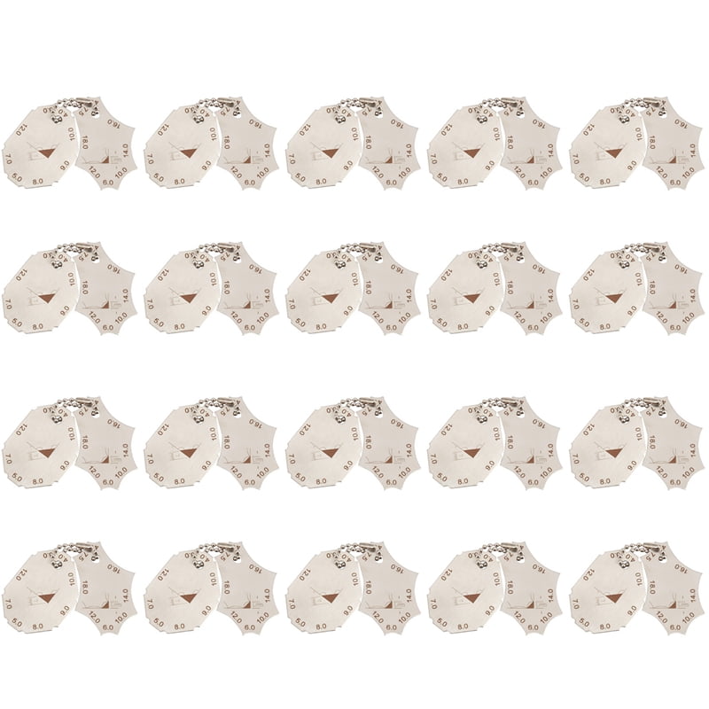 40Pcs Welding Gauge Key Weld Joint Inspection Measure Tools Pocket ...