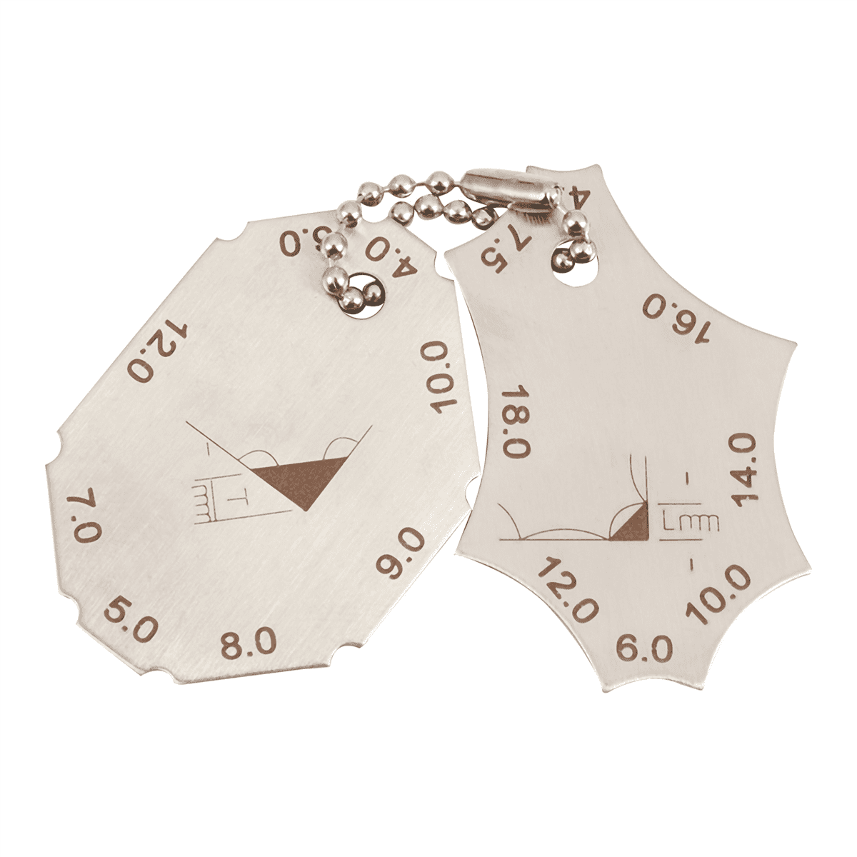 40Pcs Welding Gauge Key Weld Joint Inspection Measure Tools Pocket ...