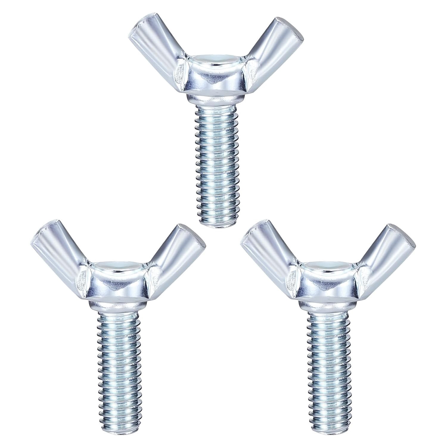 40Pcs Wing Butterfly Screws M6x16mm, Carbon Steel Butterfly Screw Thumb ...