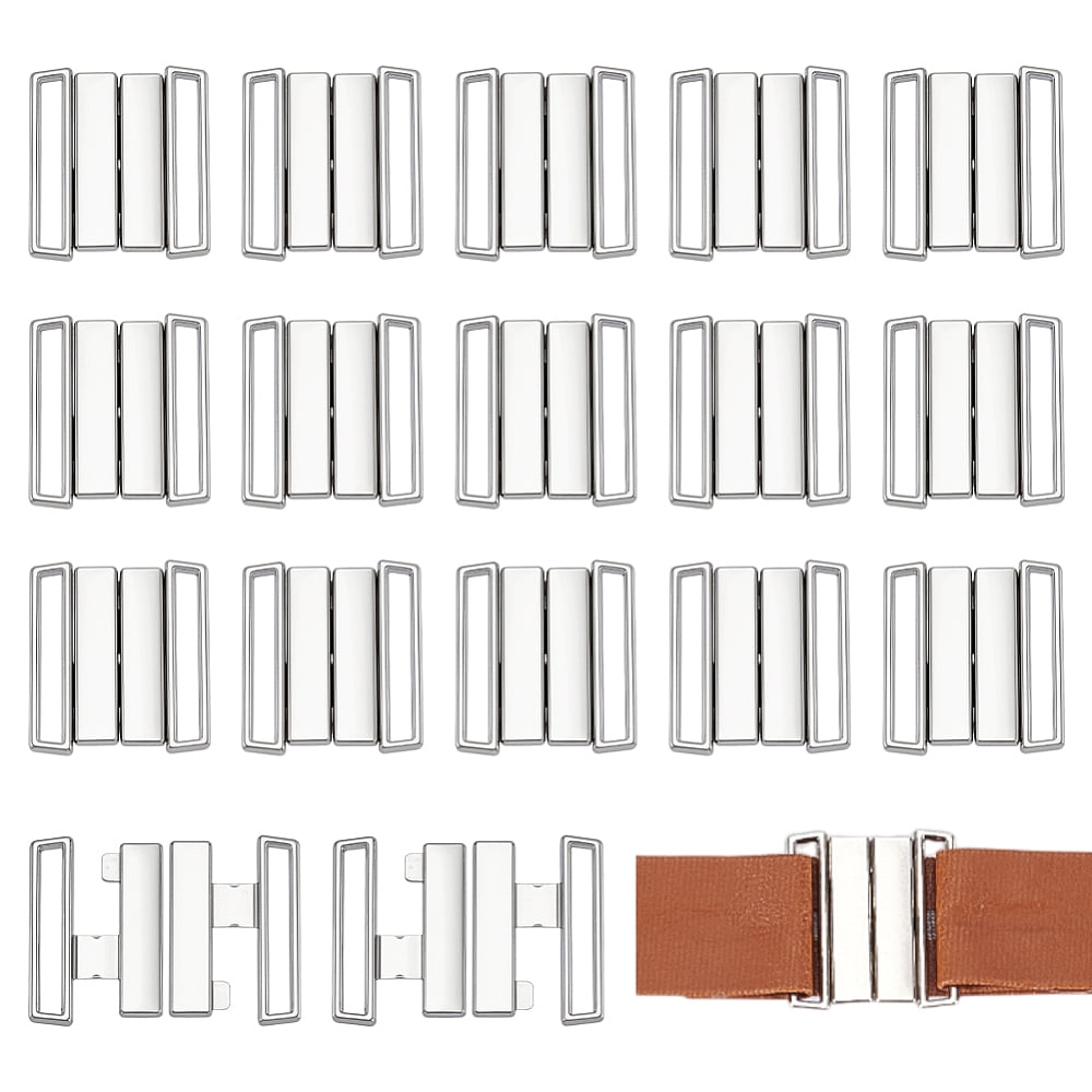 40Pcs Zinc Alloy Buckle Clasps For Webbing Strapping Bags Garment ...