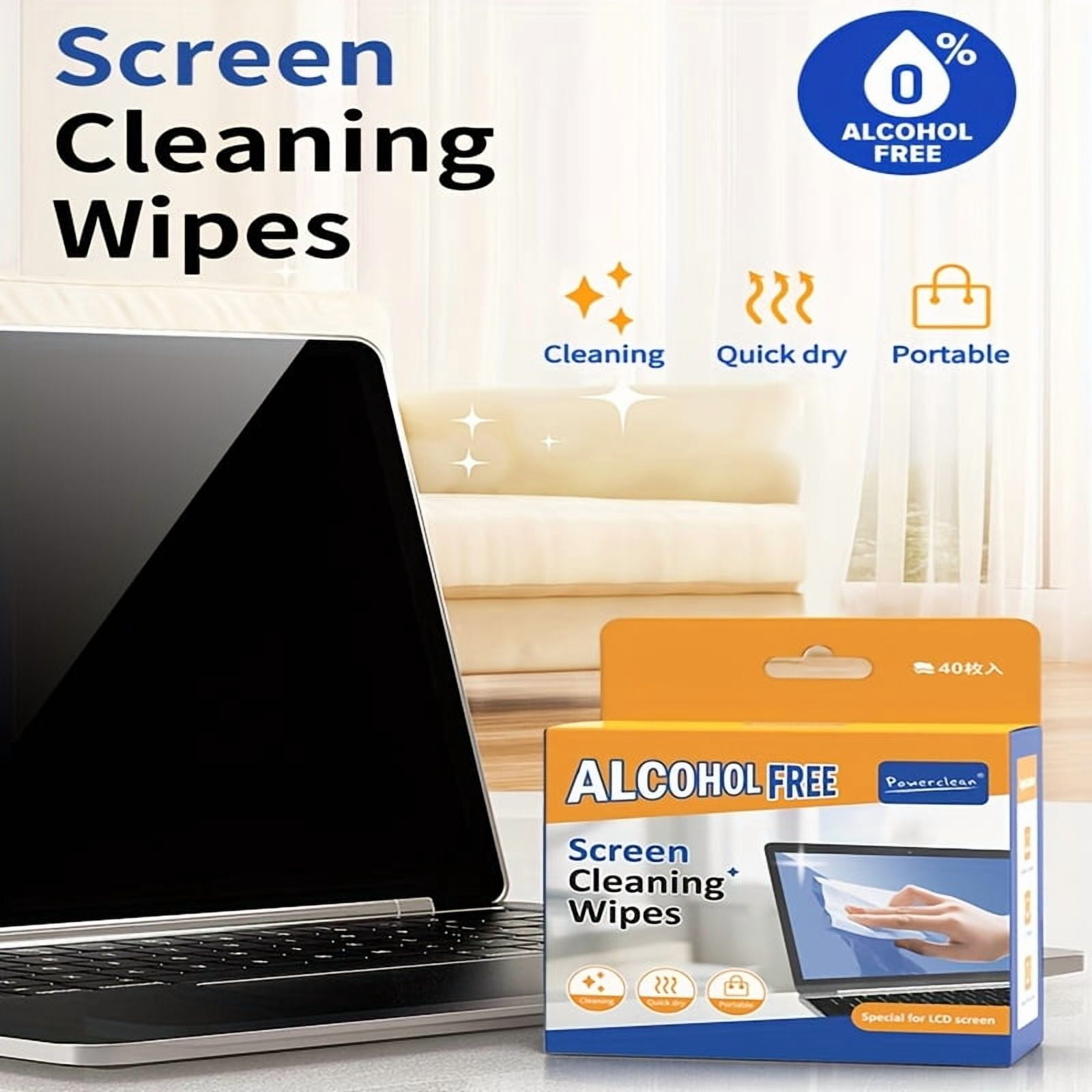 40Pieces Per Box Individually Packaged Cleaning Portable LCD Screen ...