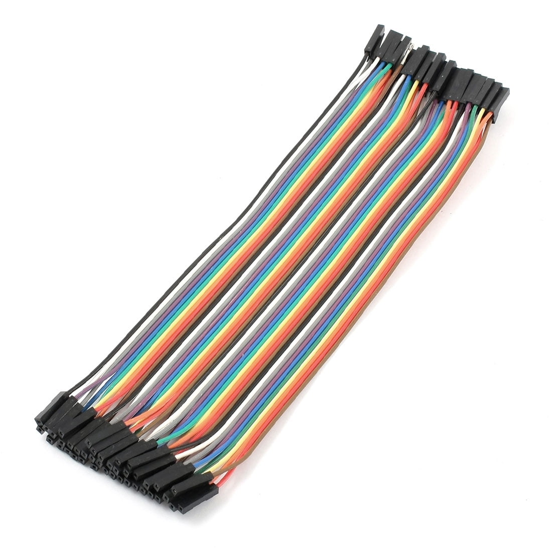 40Pin 20CM Female to Female 1 Pin Plug Jumper Cable Wire - Walmart ...
