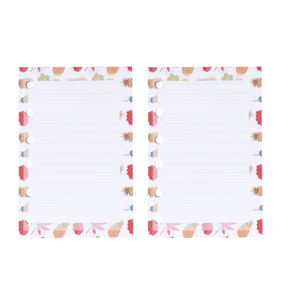 HEMOTON 40Sheets Pack Colorful A7 Size 6 Hole Cartoon Paper Bouquet ...