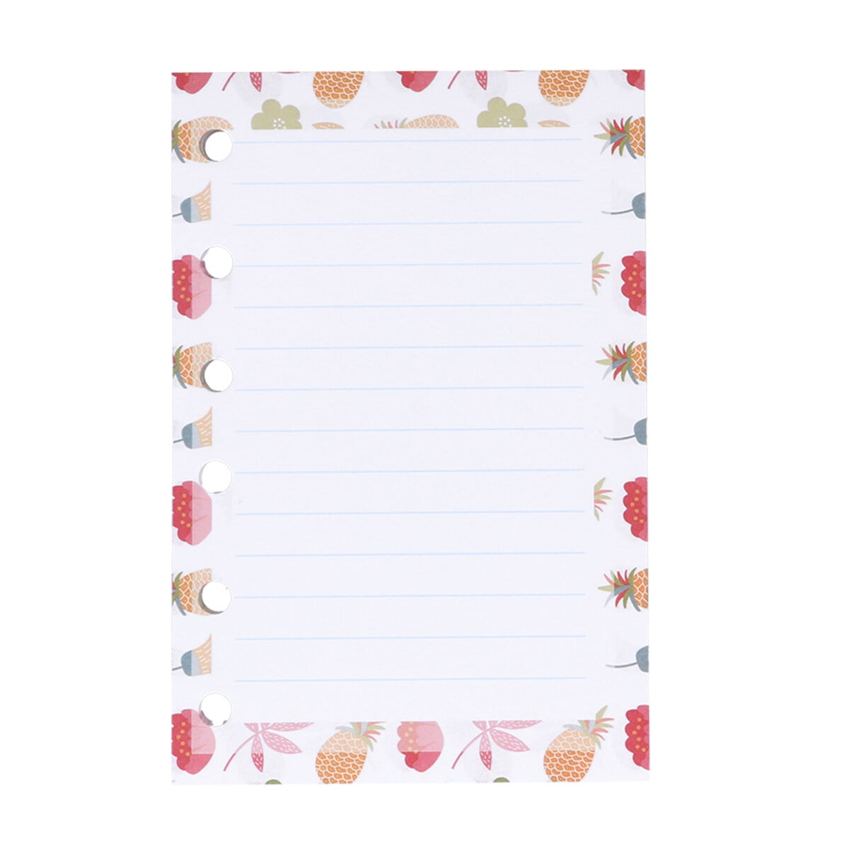 40Sheets/Pack Colorful A7 Size 6 Holes Cartoon Paper Bouquet Horizontal ...