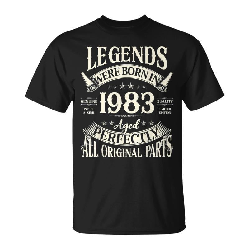 40Th Birthday For Legends Born 1983 40 Year Old TShirt - Walmart.com