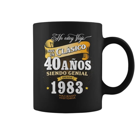 40Th Birthday Gift For Men In Spanish Regalo Cumpleanos 40 Coffee Mugs ...