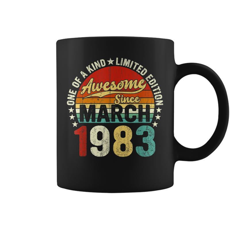 40Th Birthday Gifts Men March 1983 Limited Edition Coffee Mugs ...