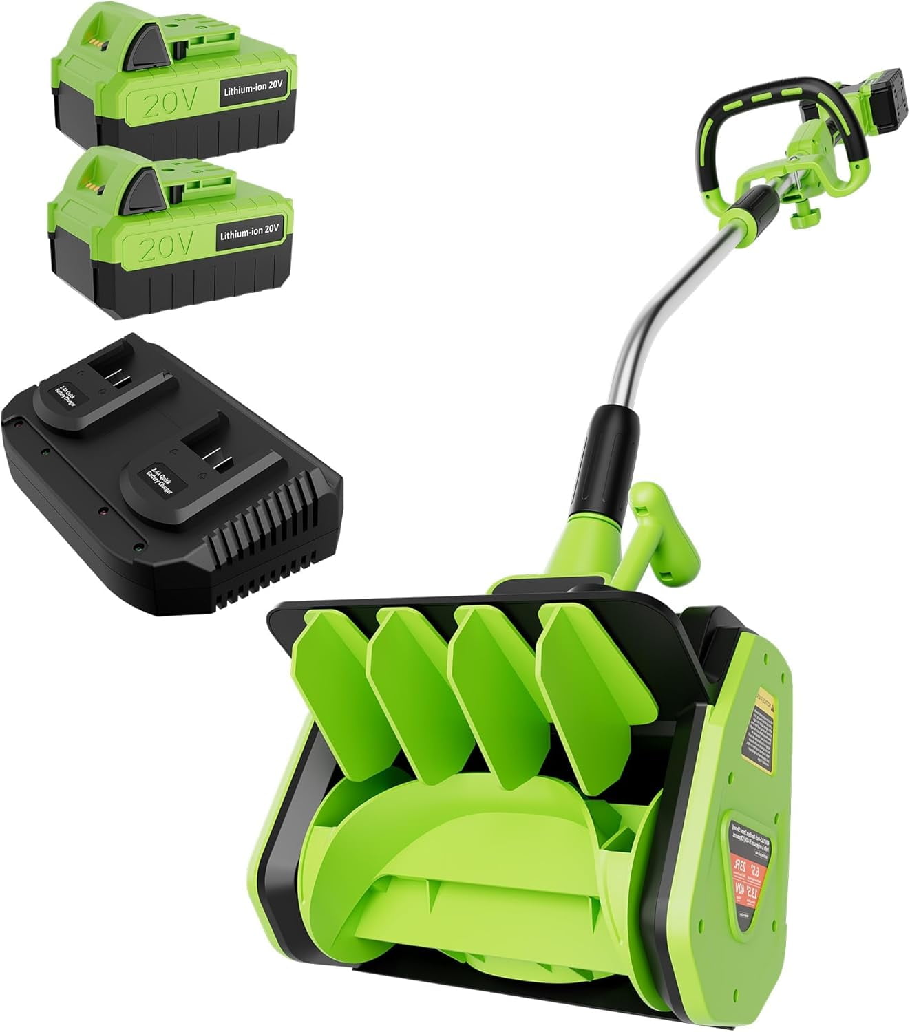 40V 13.5 Inch Cordless Snow Shovel, 1000W Battery Powered Snow Shovel ...