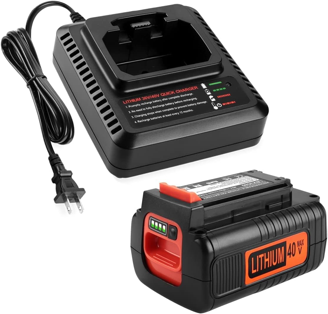 40V 3.6Ah LBX2040 Replacement Black and Decker 40V Max Lithium Battery LBXR36 LBXR2036 LST540 ...