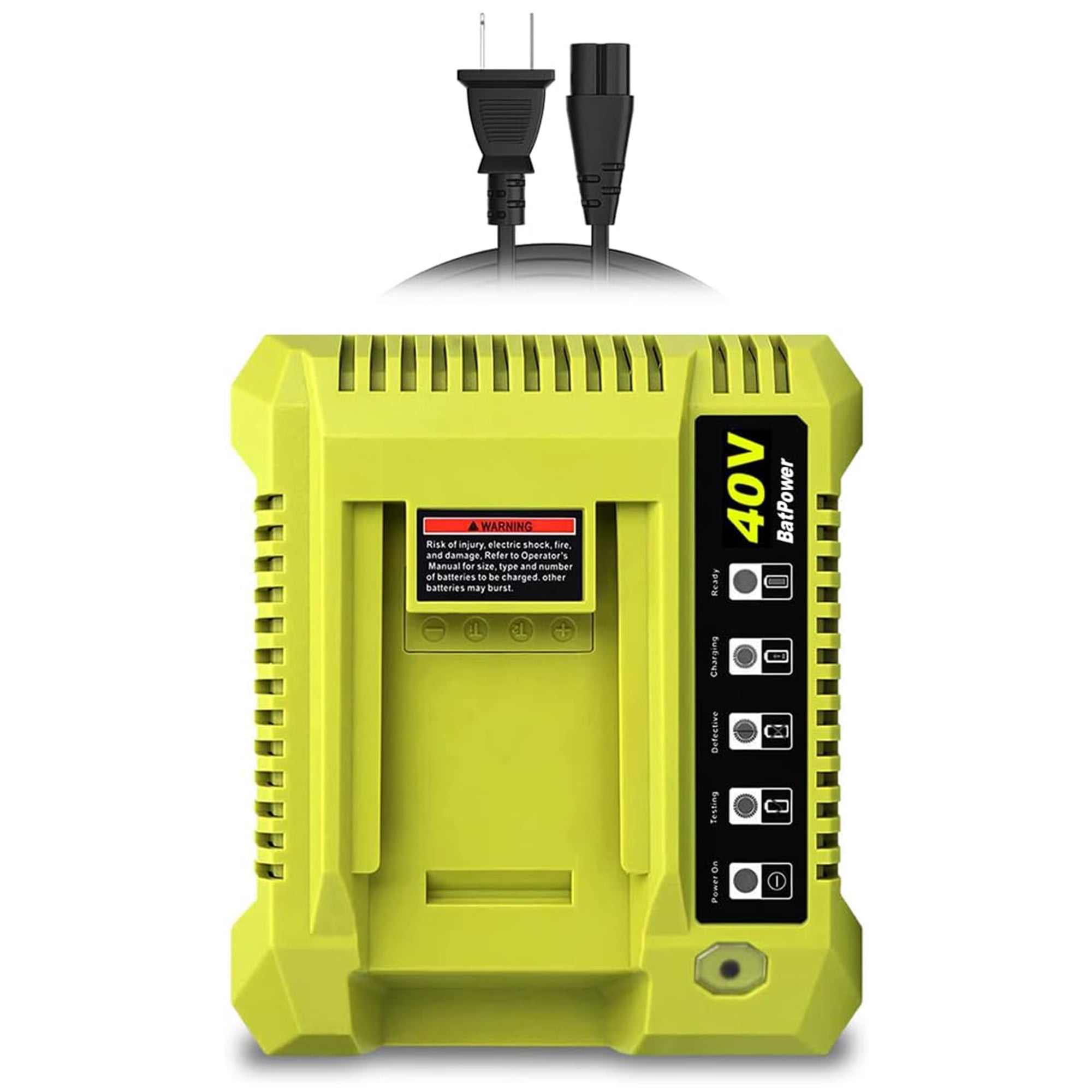 40V Rapid Charger Compatible with Ryobi 40 Volt Lithium Battery OP4040 ...