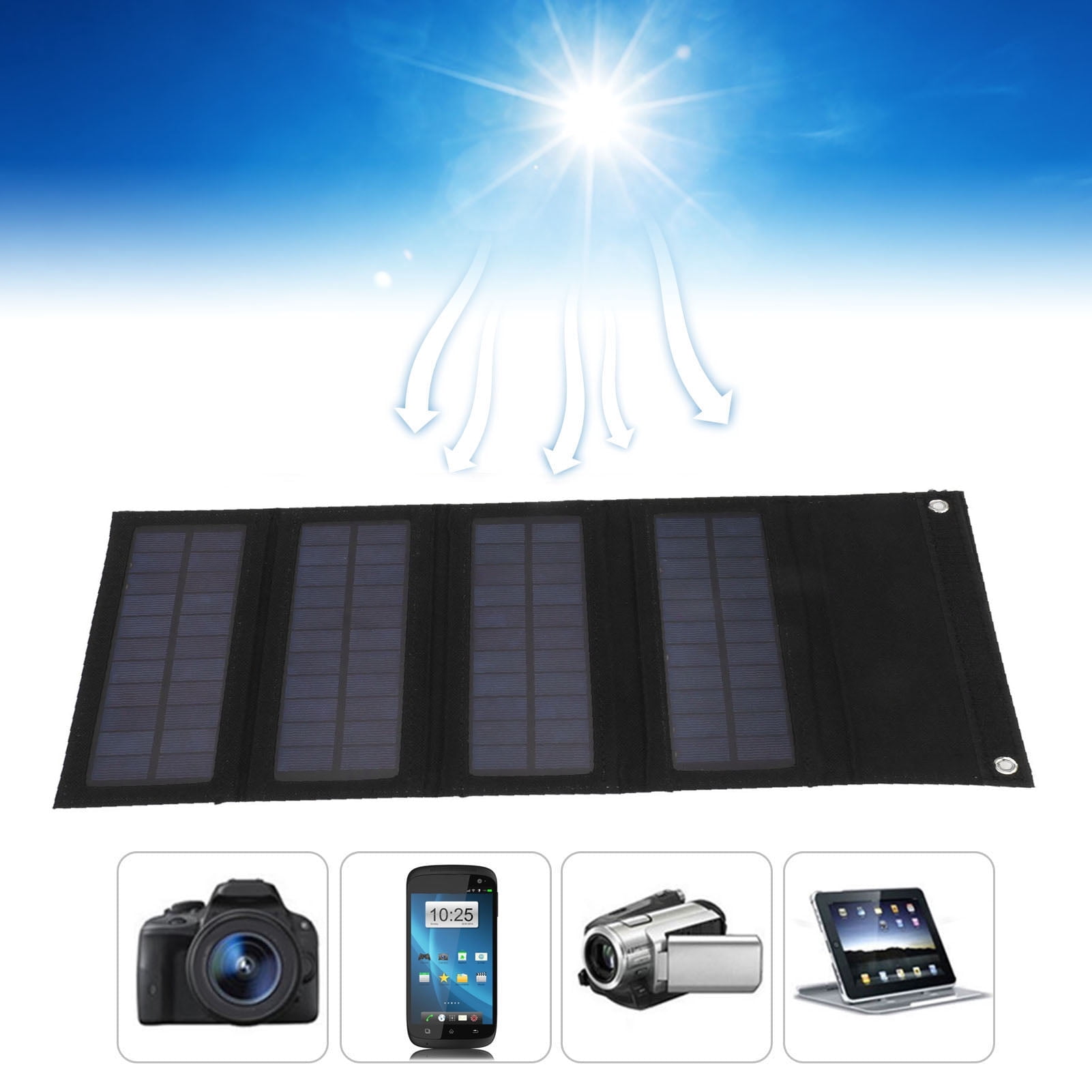 40W 4 Fold Solar Panel Charging Bag Folding Bag Foldable ...
