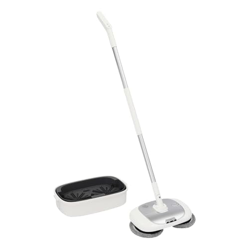 40W Cordless Electric Mop with Cleaning Bucket and 4 Mopping Cloths, 90 ...