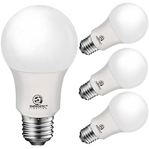 40W Equivalent, A19 LED Light Bulb, 5000K Daylight(Natural White), E26 ...