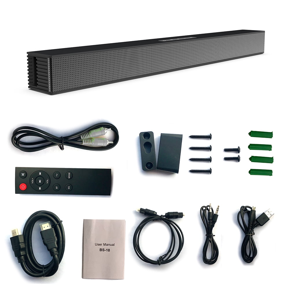 40W High Power Fiber Soundbar Bluetooth Speaker with Remote Control ...