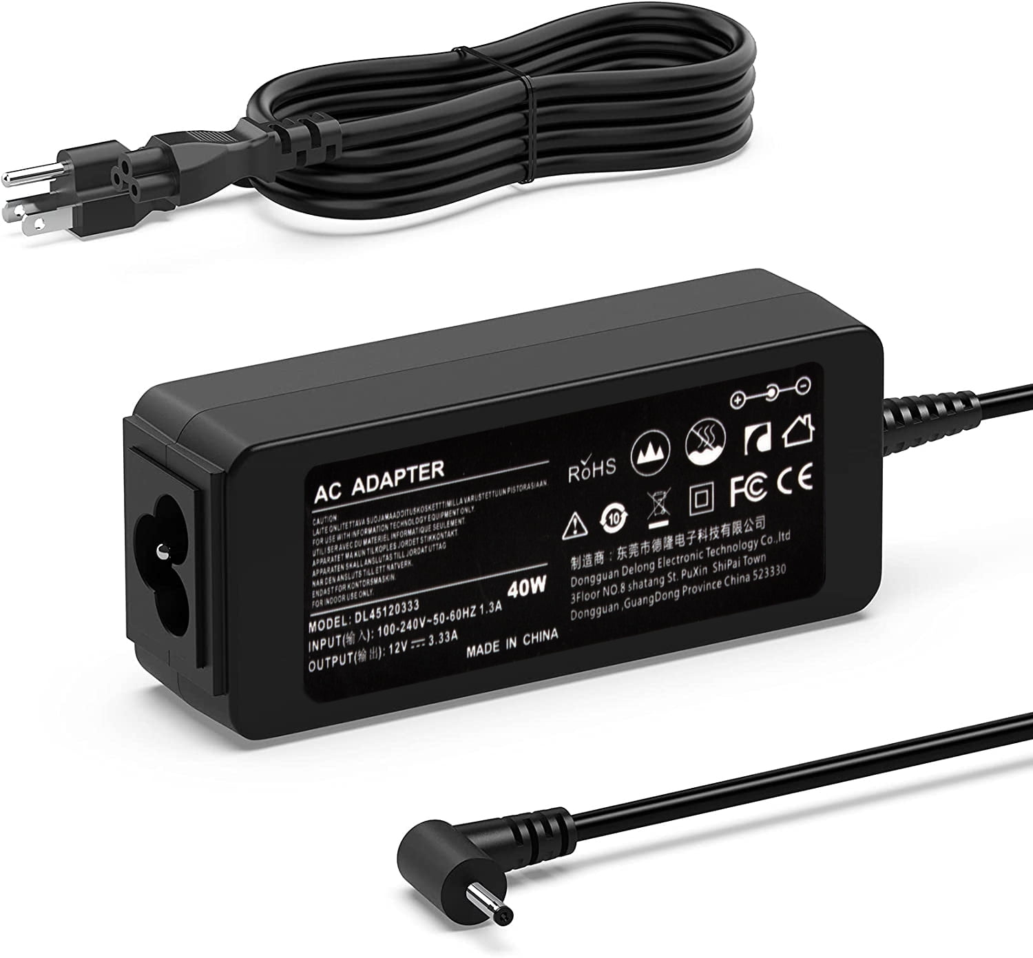 40W Laptop Charger for Samsung Chromebook 2 3 XE500C13 XE500C12 ...