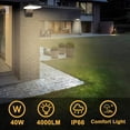 40W Outdoor Wall Light, 4000LM 3000K Exterior Wall Lighting, IP66 ...