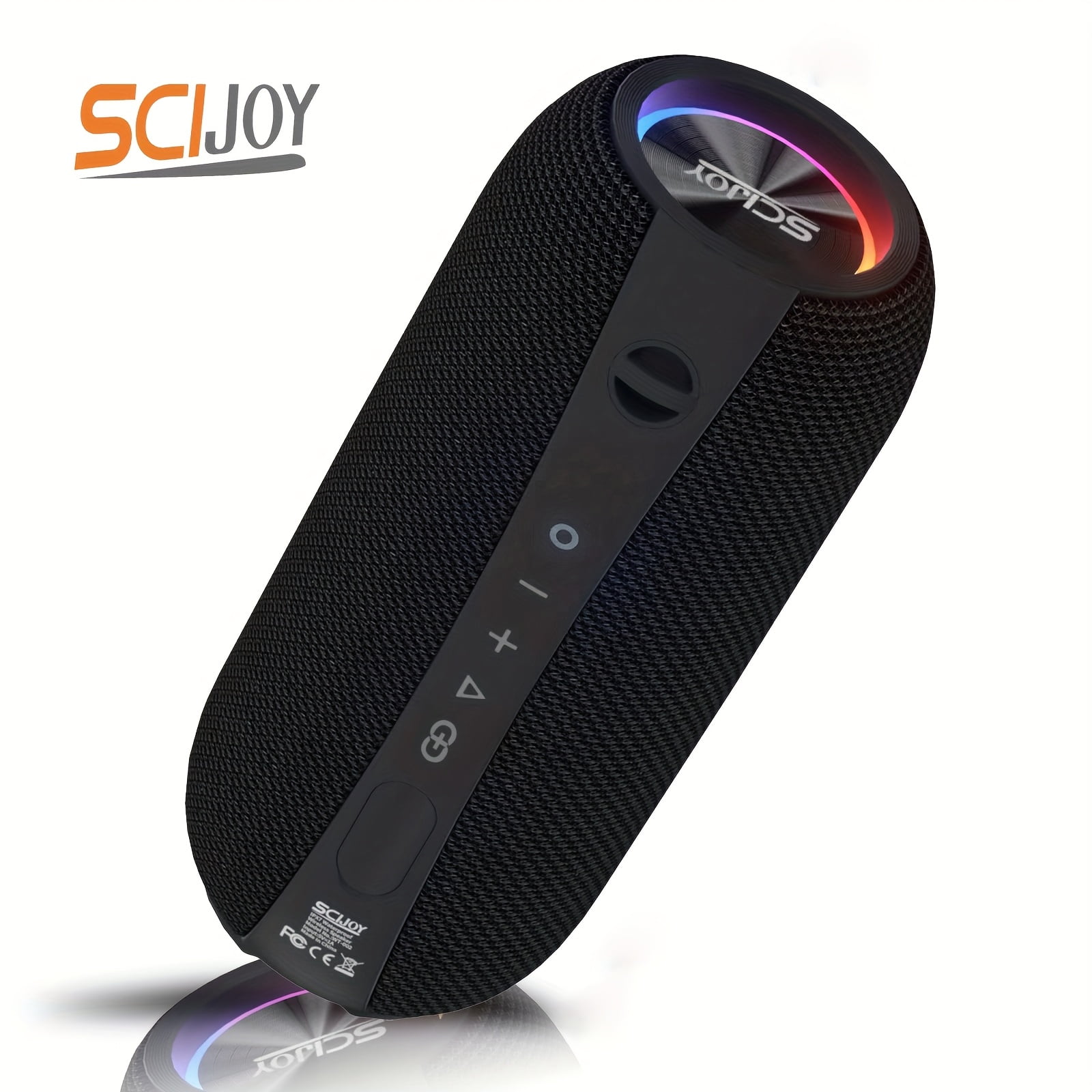 40W Portable Bluetooth Speaker - 6000mAh Battery, Built-in Mic, 360 ...