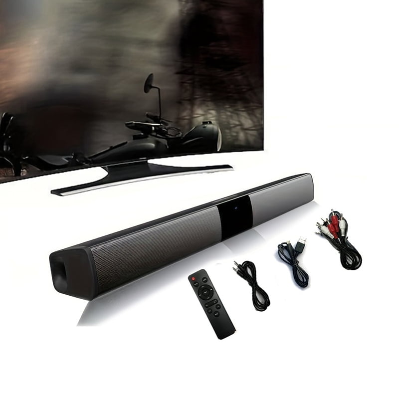 40W Soundbar Speaker Wired/Wireless Bluetooth TV Soundbar Bass Surround ...