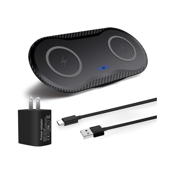 40W Wireless Charging Pad, Dual 20W Fast Wireless Charging Mat for ...
