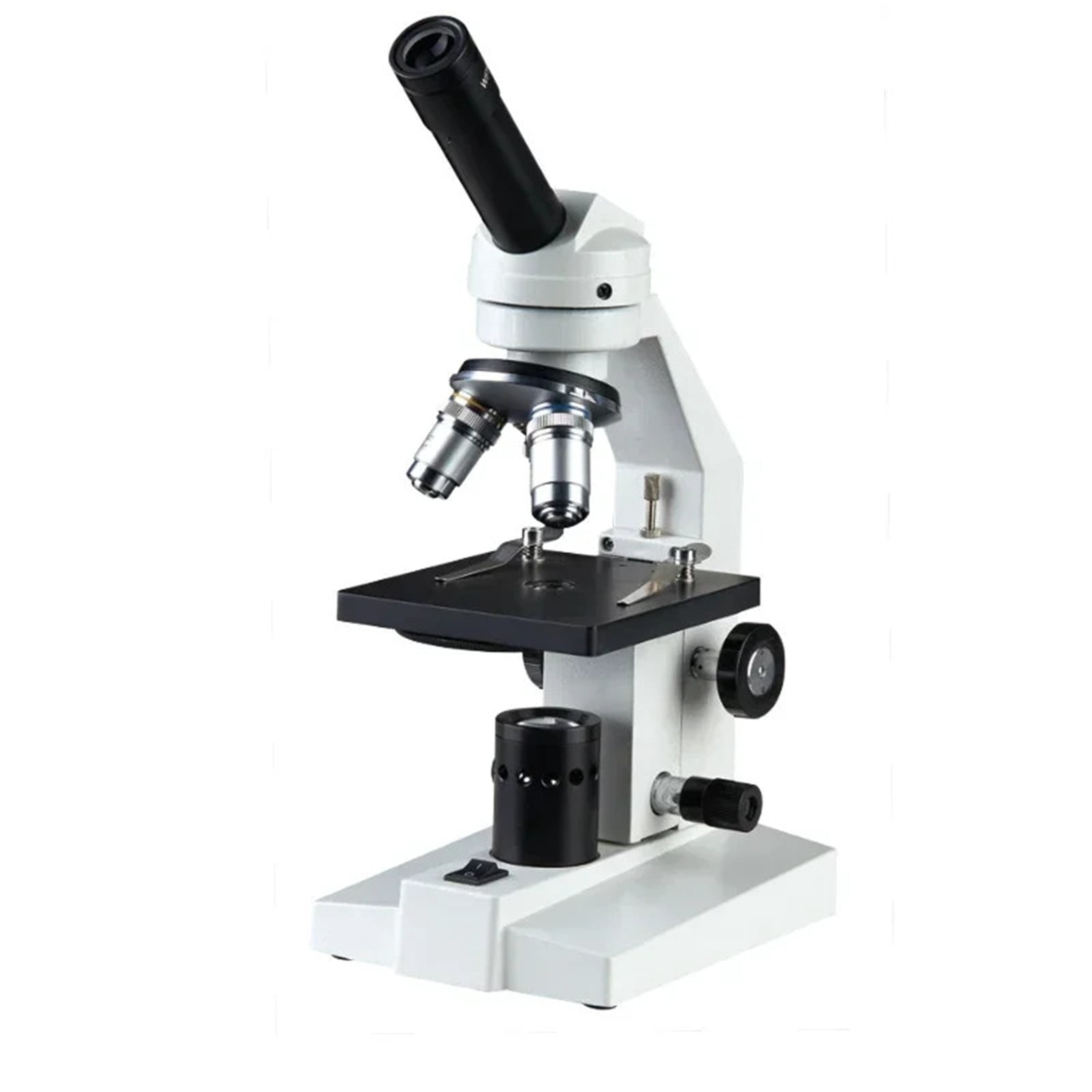 40X 100X 400X Compound Advance Biological Student Lab Microscope Coarse ...