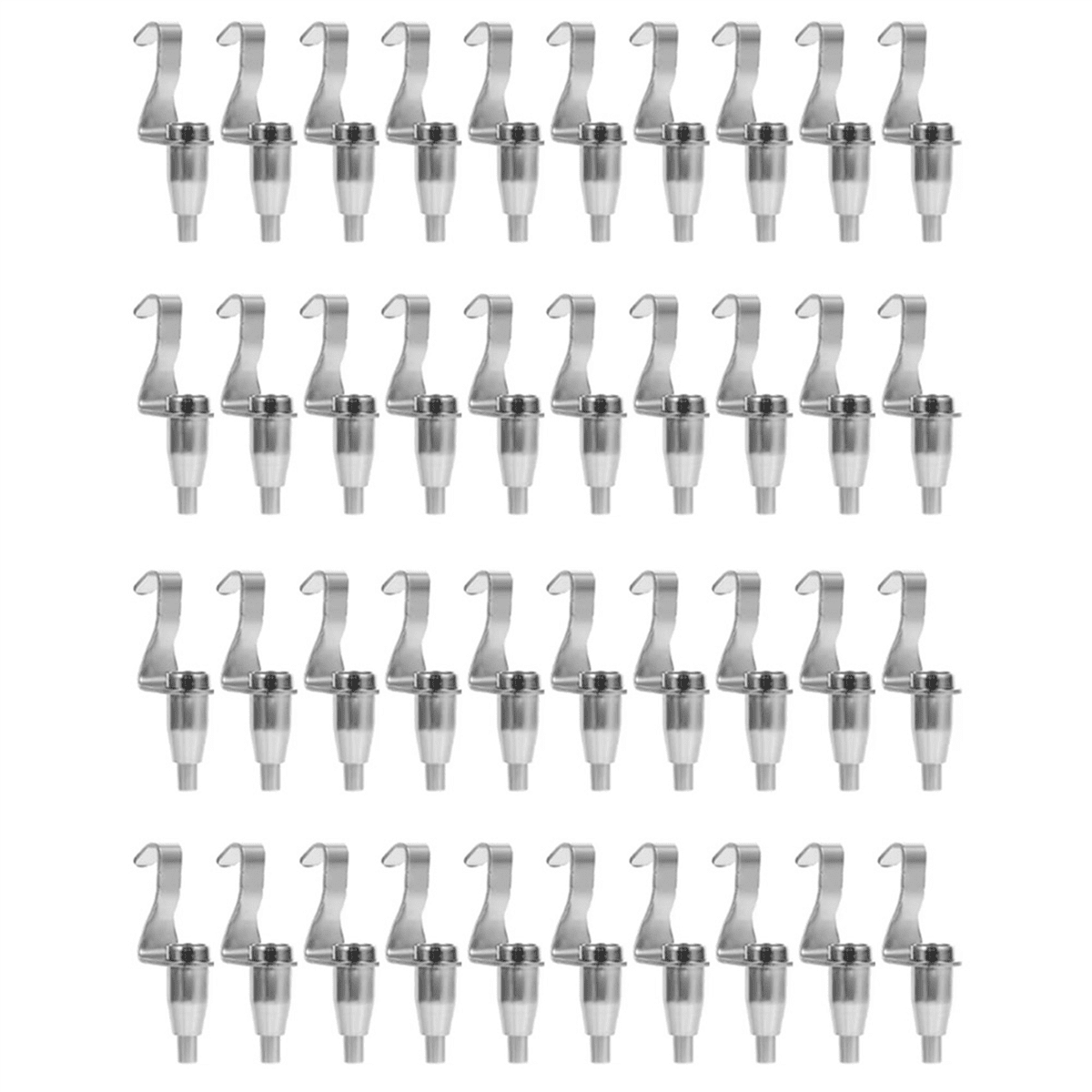 40X Adjustable Wire Rope Hooks Picture Rail Display Hanging Hooks ...