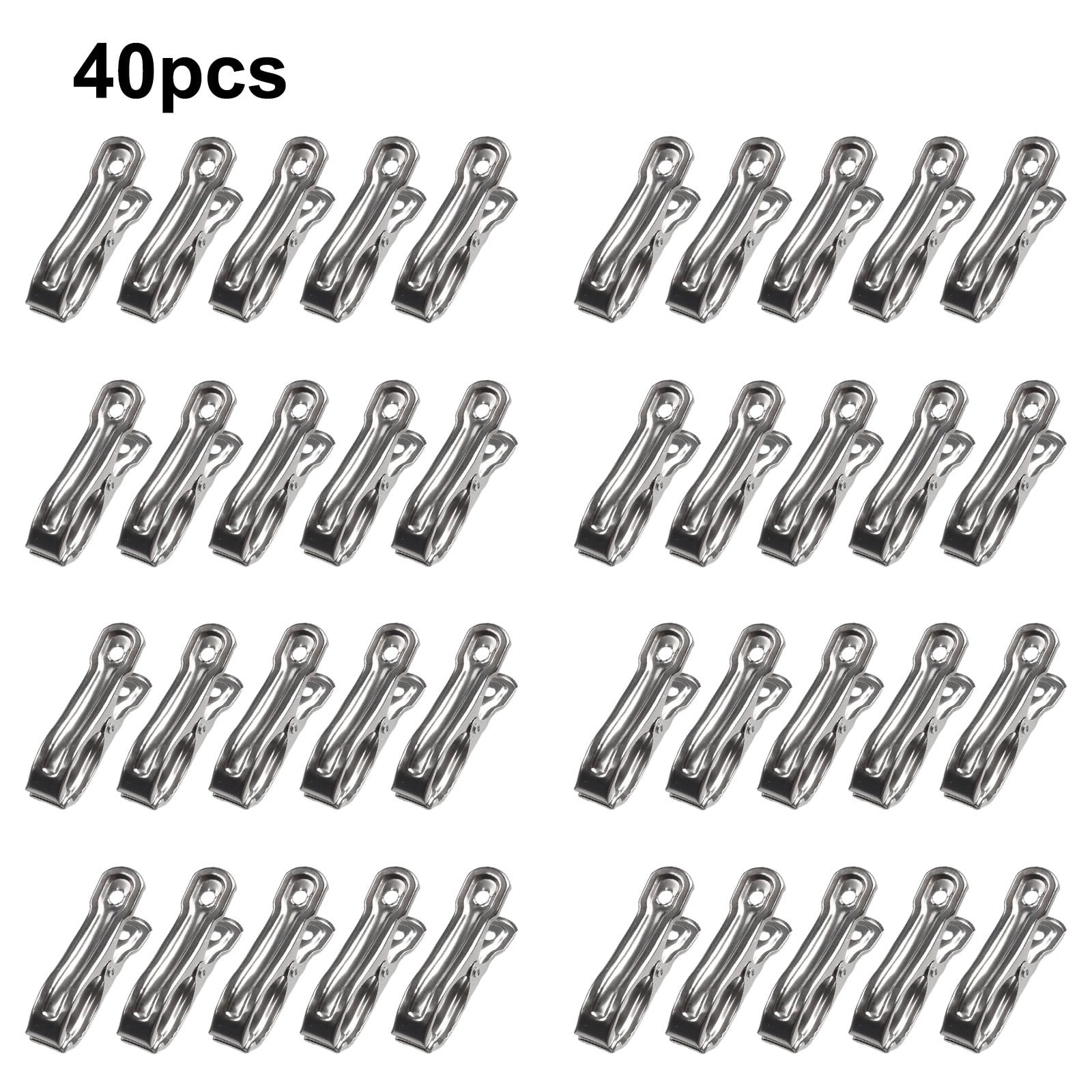 40X Greenhouse Clamps Stainless Steel Snap Clamp Fixing Clips For ...