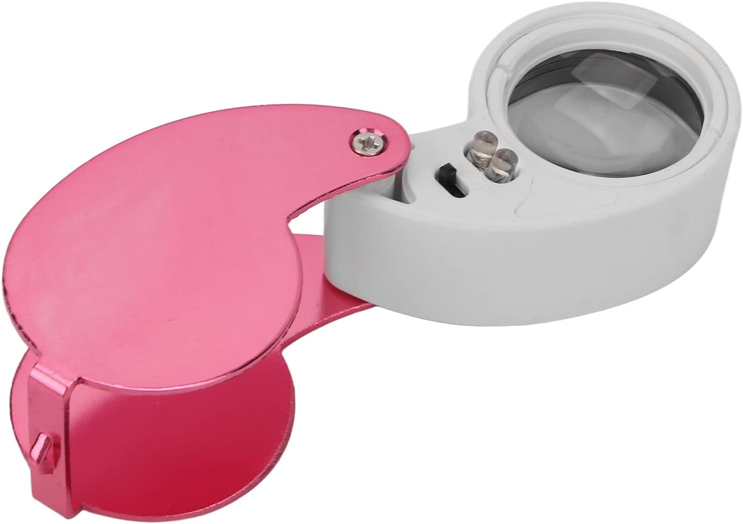 40X Magnifier Loupe, LED Lights High Transmittance Portable Jewelers Lo ...