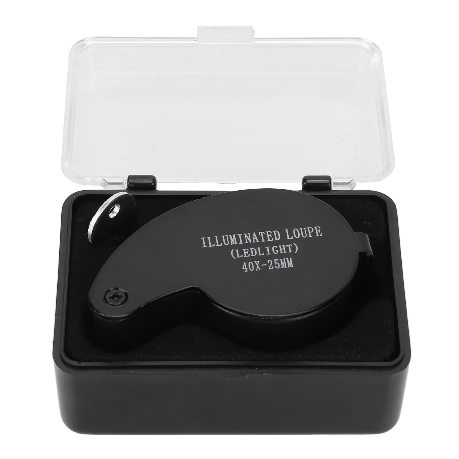 40X Magnifier Loupe LED Lights High Transmittance Portable Jewelers ...