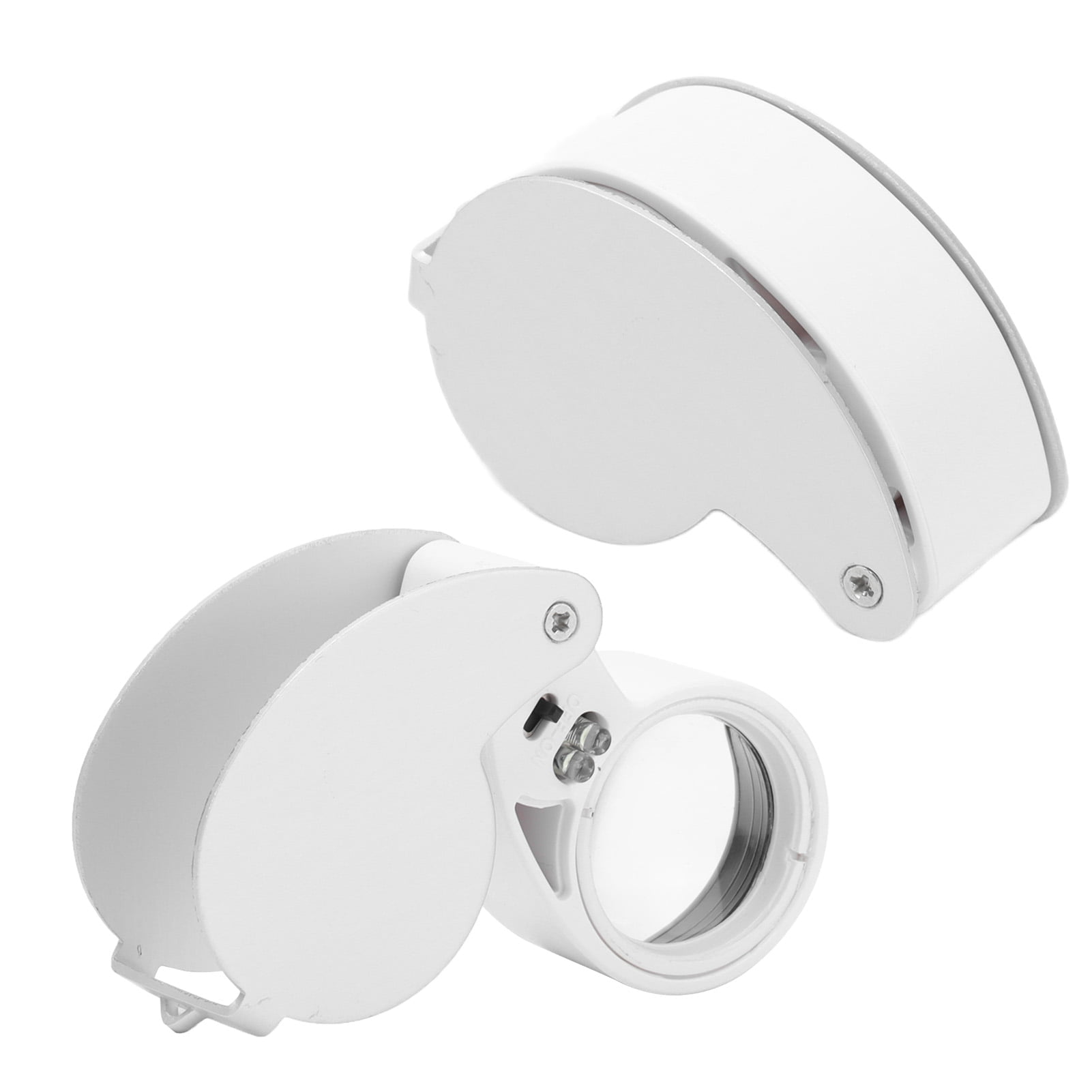 40X Metal Illuminated Jewelry Loop Magnifier, Magnifying Glass With LED ...