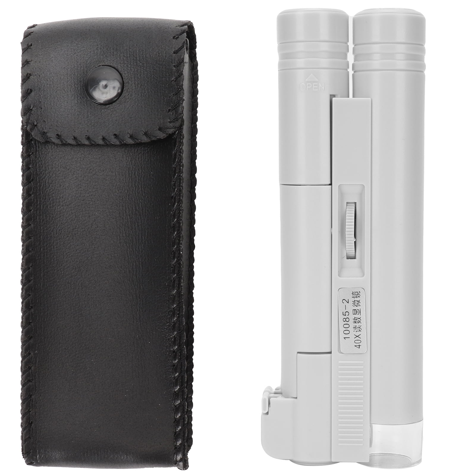 40X Professional Portable Microscope LED Magnifying Glass for Jewelry ...