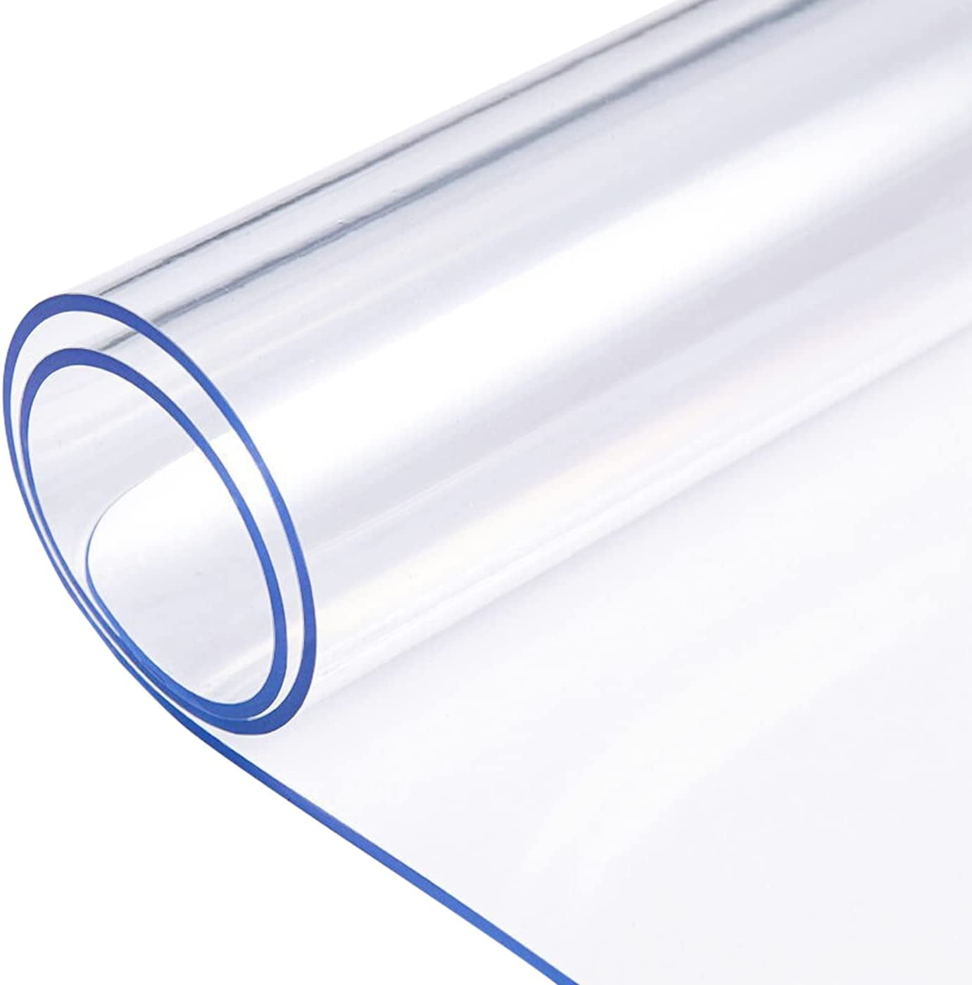 40X120 Inch 1.5mm Clear PVC Tabletop Protector Glass Plastic Tablecloth ...