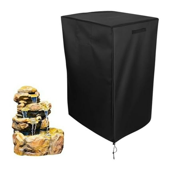 40X24X19 Inch 210D Outdoor Fountain Cover Winter Garden Statue ...