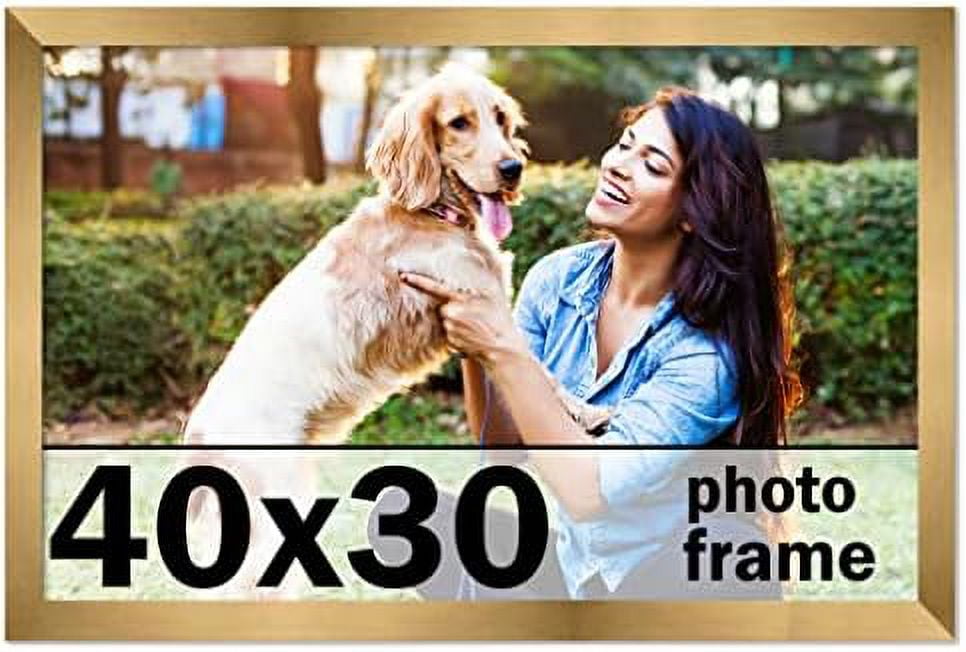 40X30 Frame Bronze Picture Frame - Modern Photo Frame Includes UV Guard ...