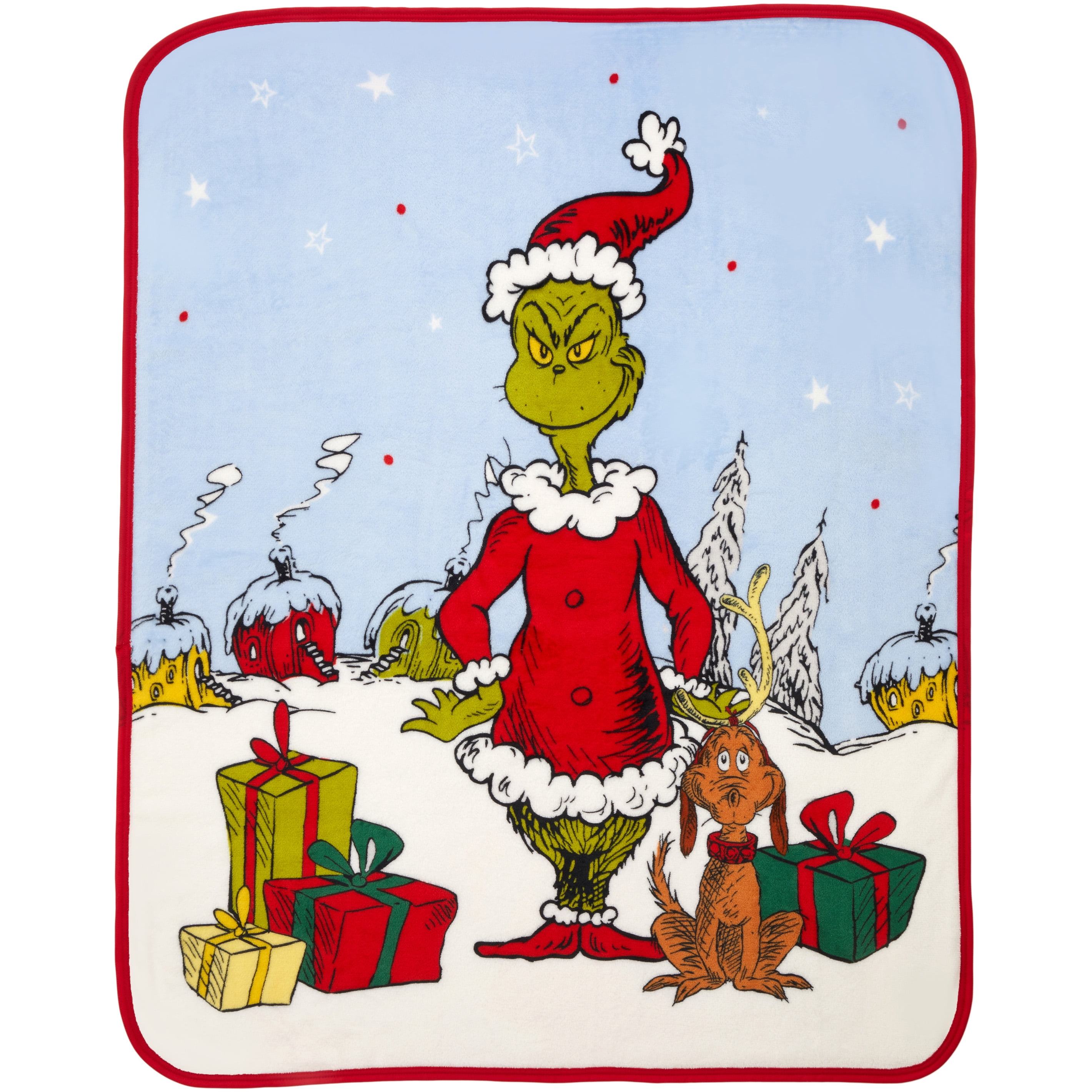 Grinch Kids Whoville Silky Soft Throw Blanket, 40x50 - Walmart.com