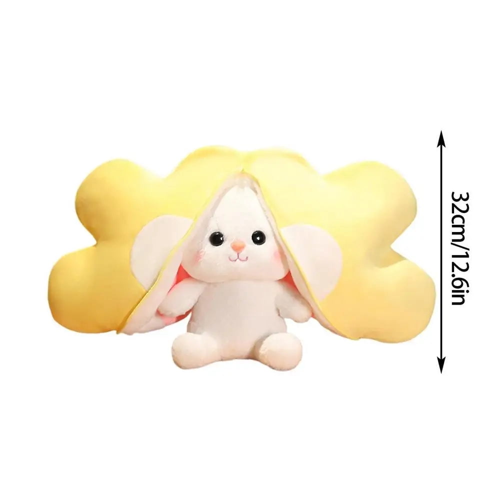 Adorable Cuddle Bunny Stuffed Animal Doll - Plushie Transformation Toy ...