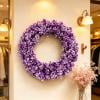 40cm Artificial Trumpet Flower Rose Wreath, Durable Long Lasting ...