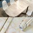 40cm Marble Self-adhesive Wallpaper Kitchen Cabinet Stove Countertop ...